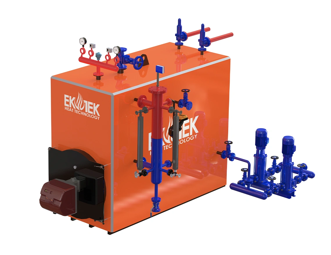 Liquid Gas Fuel High Pressure Steam Boiler - Shield Series - Ekotek