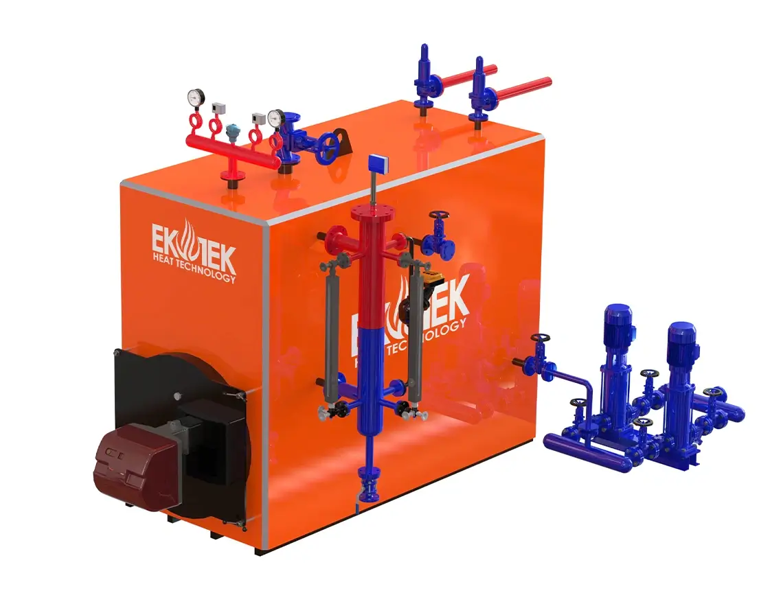 Fire Tube, 3 Pass, Steam Generator - Shield Series - Ekotek